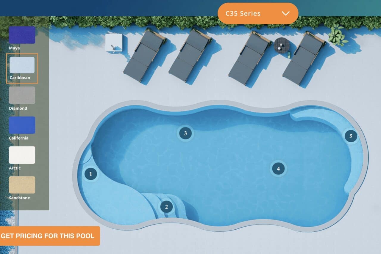The C Series - Fiberglass Pool Builder | Bella Blue Pools Ohio