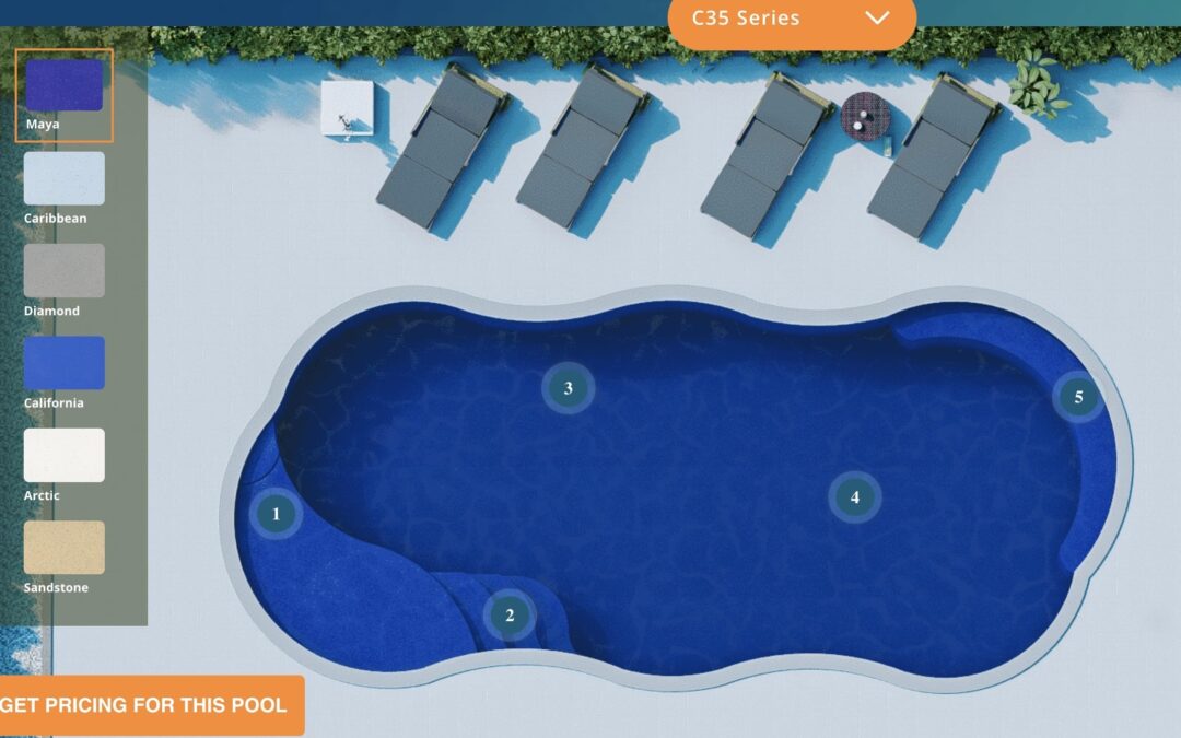 Colors - Maya - Fiberglass Pool Builder | Bella Blue Pools Ohio